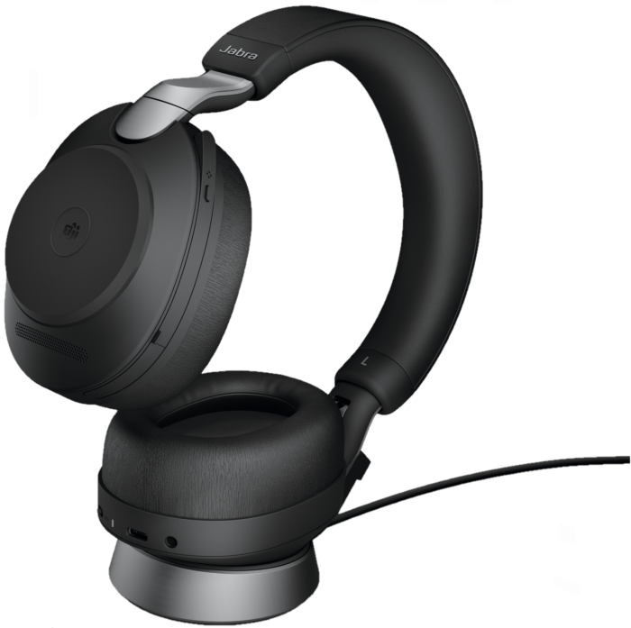 אוזניות אלחוטיות Jabra Evolve2 85, Link380a MS Stereo with Stand ...
